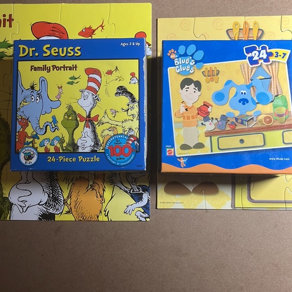 Other | 24 Large Piece Puzzles Dr Seuss Family Portrait 24 Large Piece ...